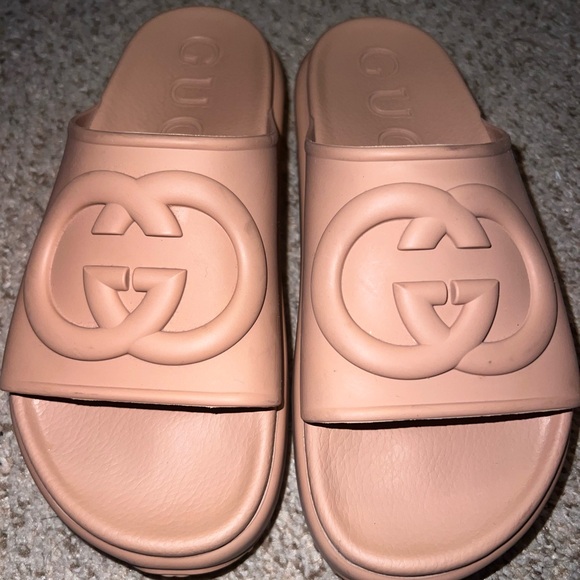 Gucci | Shoes | Gucci Interlocking Gg Platform Slides | Poshmark